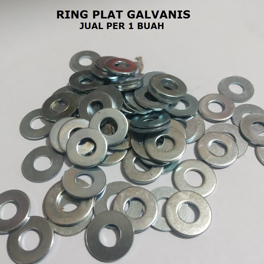 Jual Ring Plat Galvanis m 4 Waser Ring m 4 Pengganjal Pengencang Baut ...