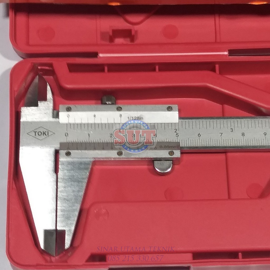 Jual Vernier Caliper TOKI 200 Bukan Mitutoyo Jangka Sorong 8 inchi Sigmat 200mm | Shopee Indonesia