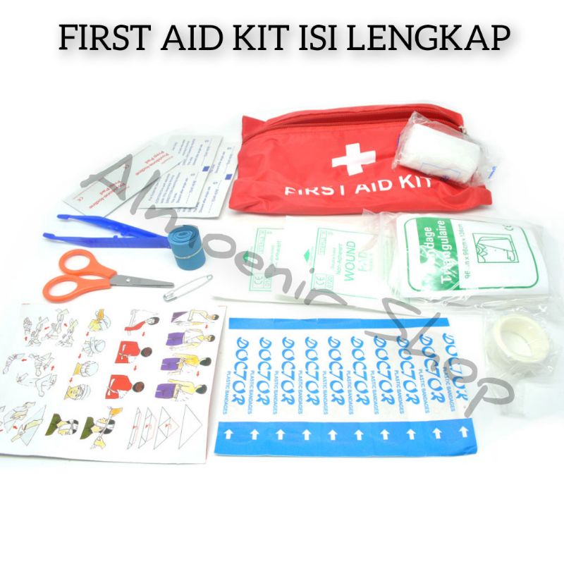 Jual First Aid Kit Tas Obat P3K Lengkap Dengan Isi 13 in 1 | Shopee ...