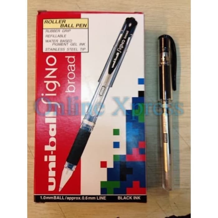 Jual Uni-Ball Signo Broad UM 153 Gel pen / Pulpen Uni-Ball Signo UM 153 ...
