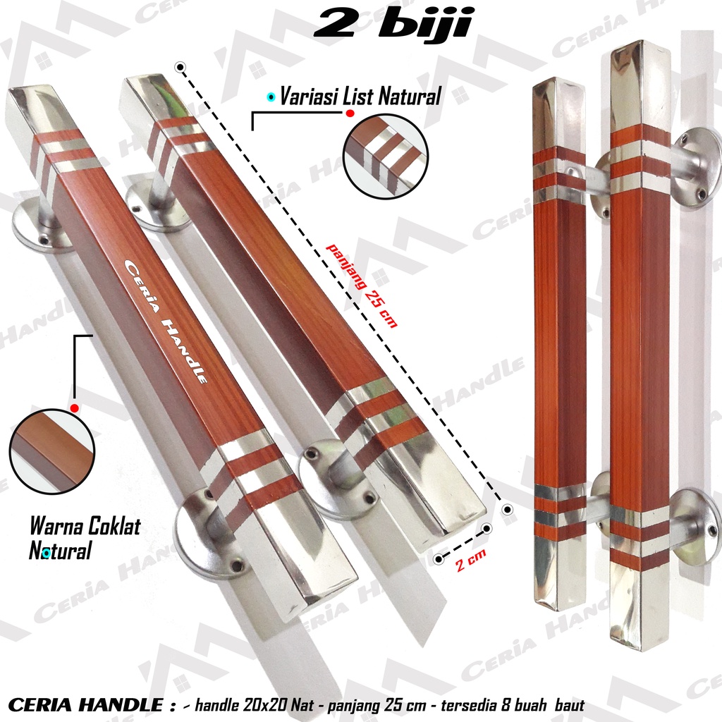 Jual grosir handle pintu minimalis 25 cm 33 cm 45 cm - pegangan pintu ...