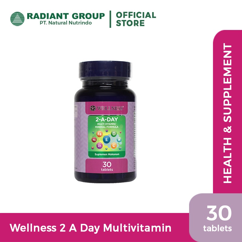 Jual Wellness Multivitamin/Mineral 2-A-Day - 30 Tablets | Shopee Indonesia