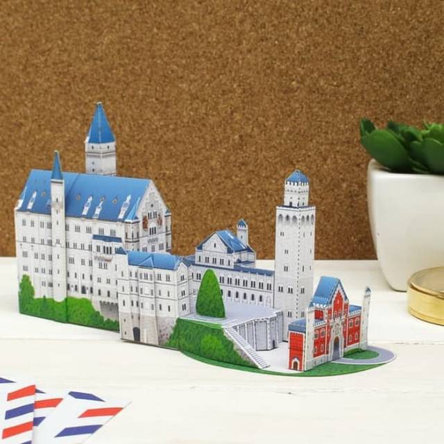 Jual Neuschwanstein Castle, Germany Mini Version Papercraft | Shopee ...
