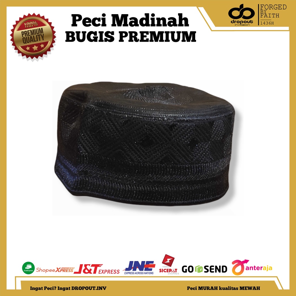 Jual Peci MADINAH BUGIS Haji Alay Kopeah Madina Lokal Kopiyah Medina ...