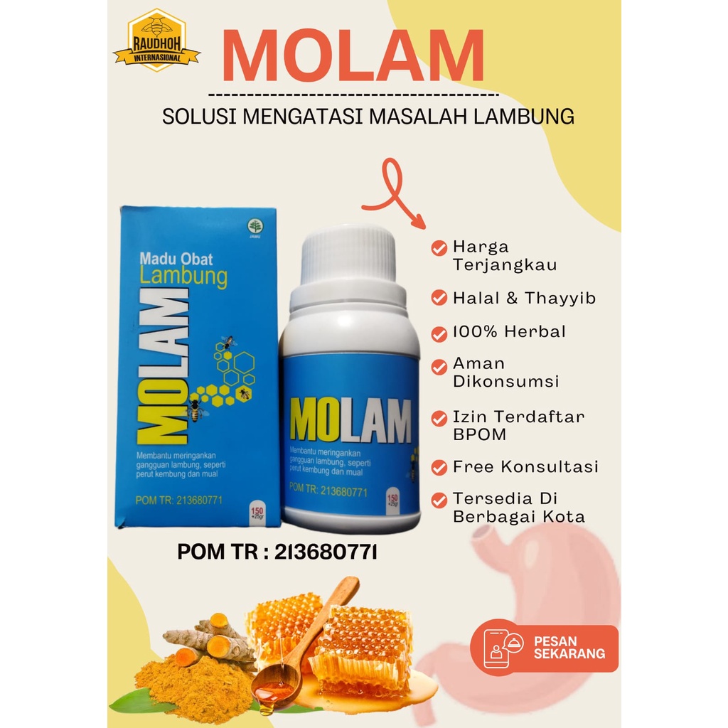 Jual MOLAM MADU UNTUK OBAT HERBAL SEHAT ASAM LAMBUNG AMPUH ATASI MAAG ...