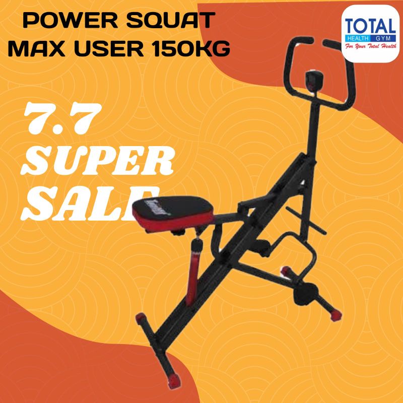 Jual New hit power rider squat squad merk total fitnes hidrolik ...