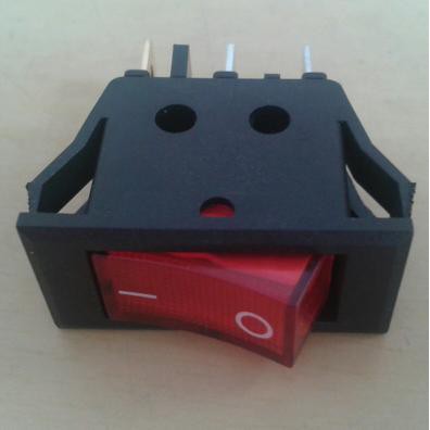 Jual SAKLAR/SWITCH ON OFF AC 3 pin / kaki + LAMPU (MERAH) | Shopee ...