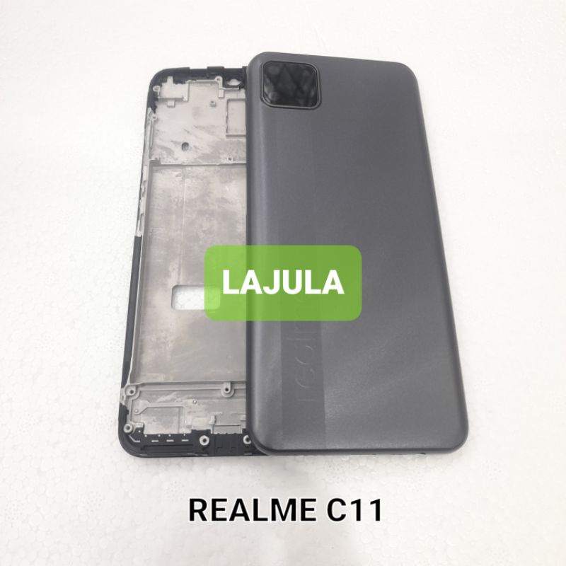 Jual kesing housing casing full set realme c11 2020 frame + backdoor original | Shopee Indonesia