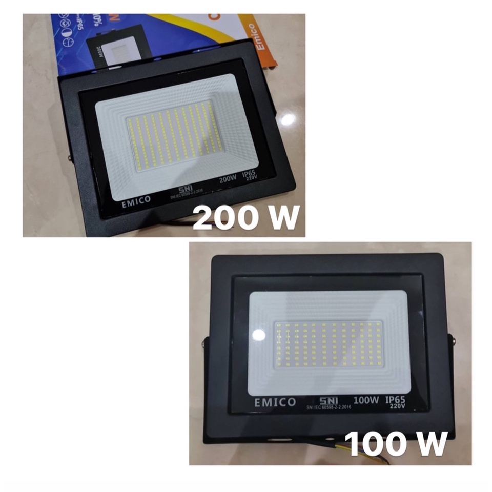 Jual Lampu Sorot 100w 200w PUTIH Emico PUTIH BEST SELLER HIGH QUALITY | Shopee Indonesia
