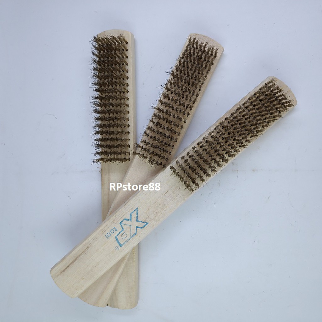 Jual Sikat Kawat Kuningan Halus 8 Baris - Wire Brush | Shopee Indonesia