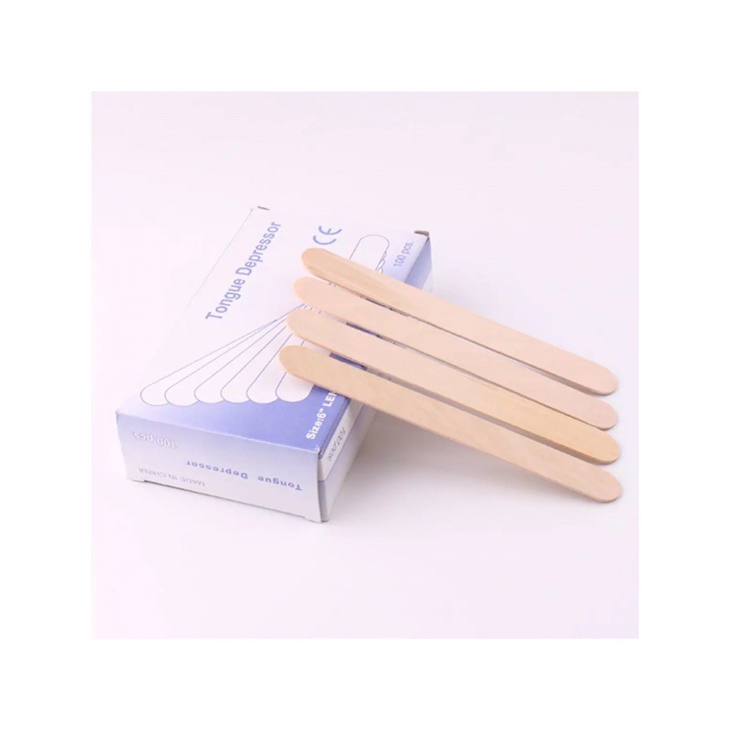 Jual KAYU SPATULA UNTUK LEM WAXING / HARD WAX / MASKER PEEL OFF ATAU ...