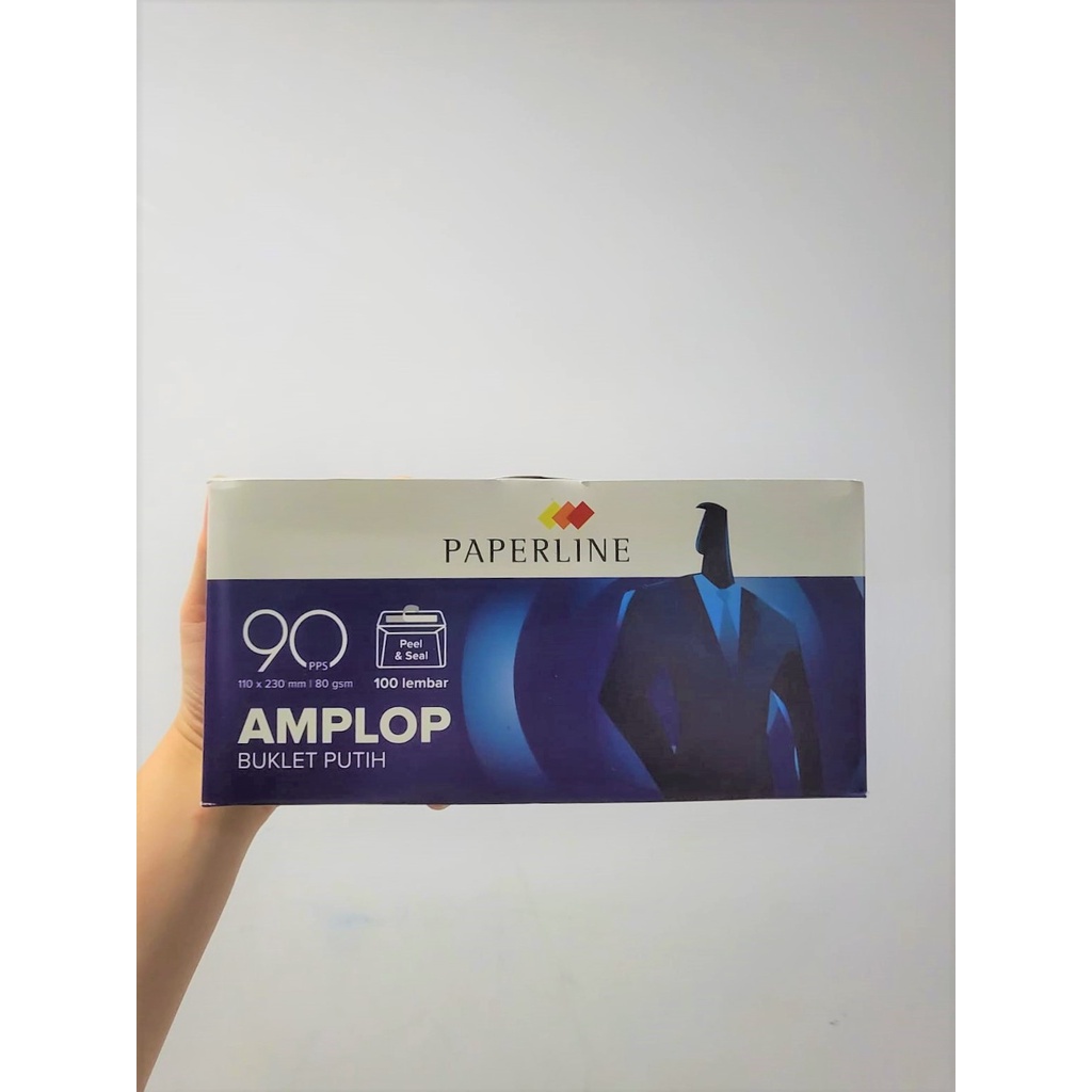 Jual AMPLOP PAPERLINE PUTIH POLOS 90 PPS (AMPLOP PANJANG) | Shopee Indonesia