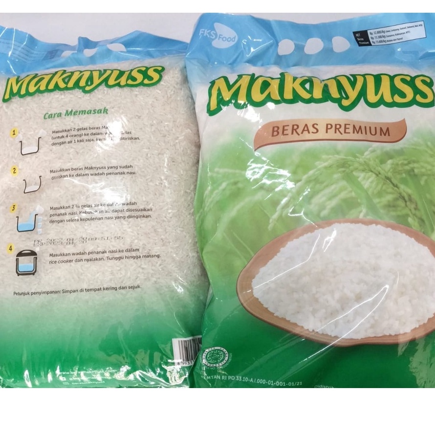 Jual Beras Maknyuss Premium Kemasan 5 kg | Shopee Indonesia