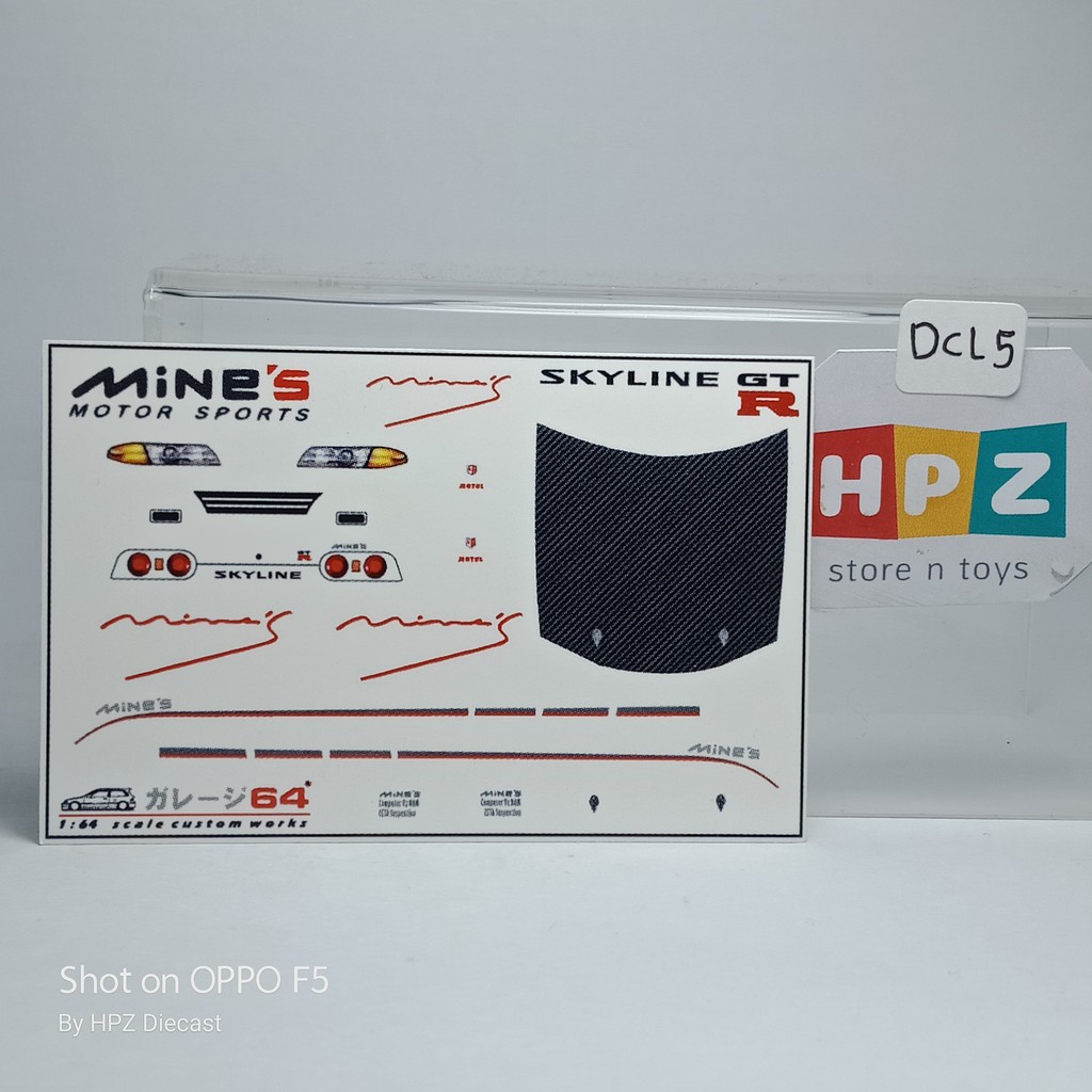Jual Decal Set Hotwheels Skyline R32 Mines - DCL5 | Shopee Indonesia