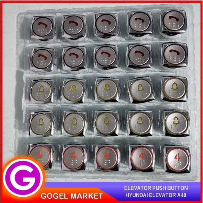 Jual Tombol Lift Hyundai/ Elevator Push Button Lift - Angka 1 Termurah ...
