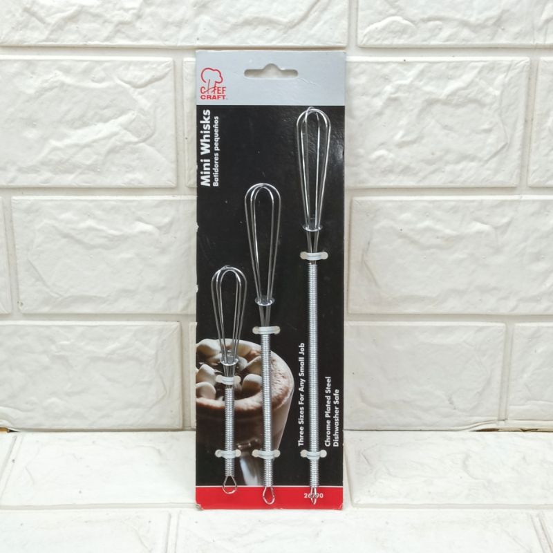 Jual Chef Craft mini whisks pengocok adonan 3pcs (686) | Shopee Indonesia