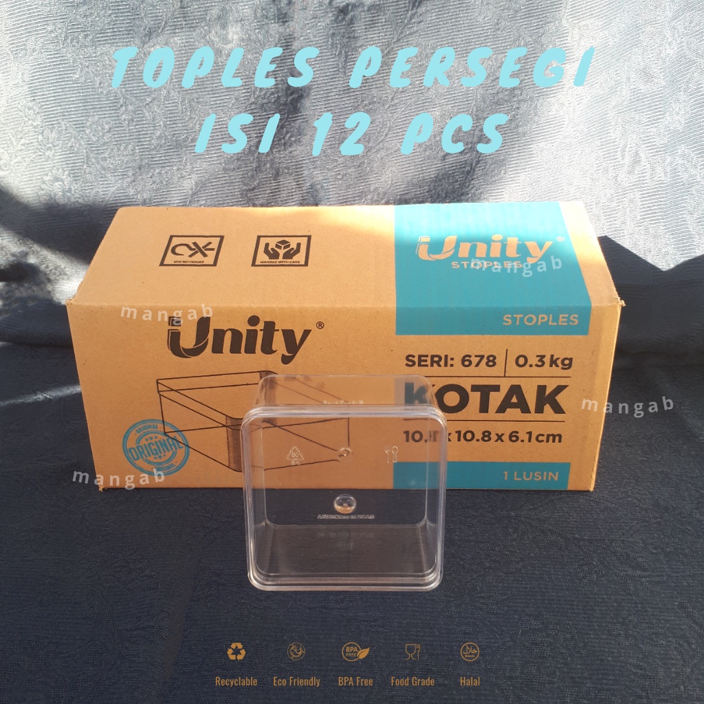 Jual Toples Kue Kering Premium Persegi Volume 300 gram Isi 1 Lusin ...