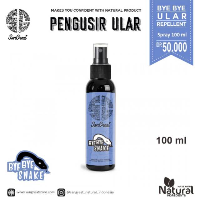Jual BYE BYE SNAKE SPRAY 100ml - Spray Pengusir Ular dan Mencegah Ular ...