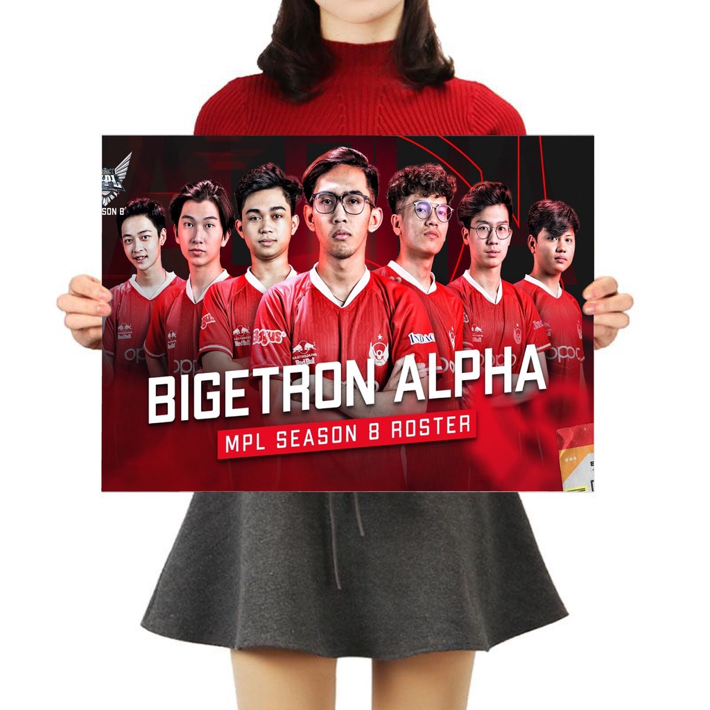 Jual Poster BTR ( Poster Bigetron Esport, Poster Red Aliens , Poster ...