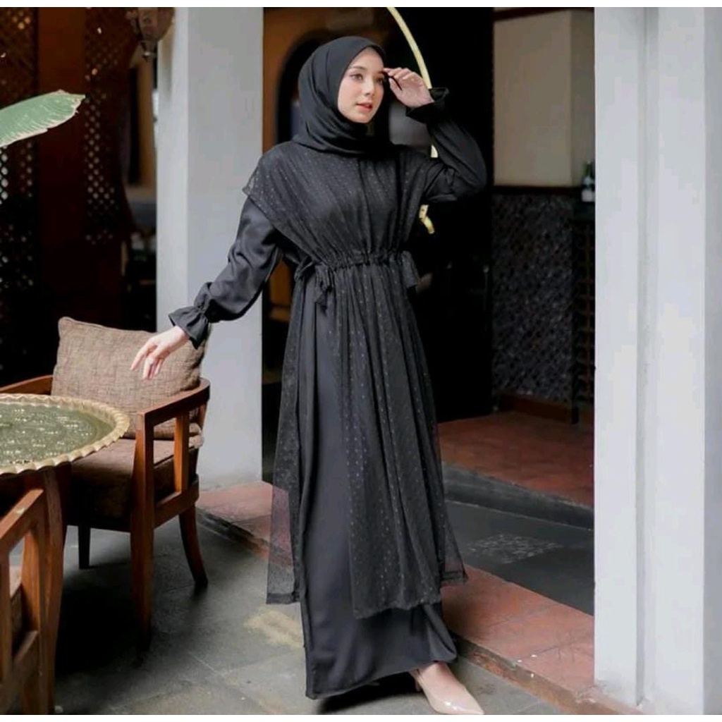 Jual Vest tali tile serut - long vest tali tile serut - outer tile ...