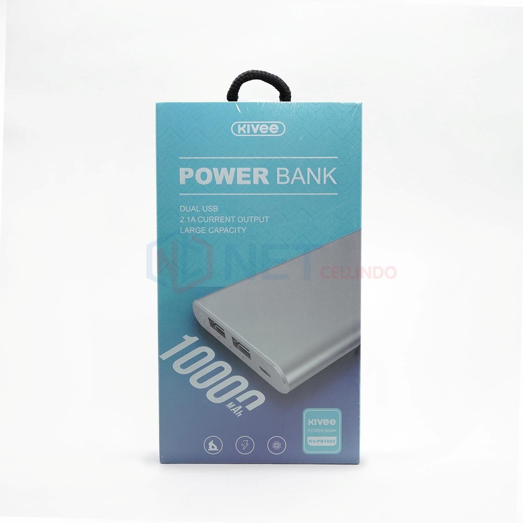 Jual POWER BANK KIVEE KV-PB1002 / POWERBANK KIVEE KV-PB1002 10000 MAH ...