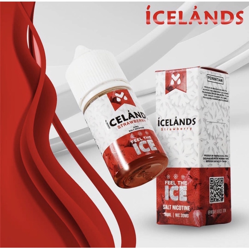 Jual LIQUID SALTNIC ICELANDS STRAWBERRY 30ML 30MG | Shopee Indonesia