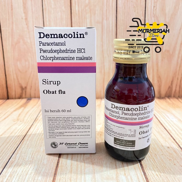 Jual Demacolin Sirup 60 ml - Obat Pilek, Demam, Sakit Kepala | Shopee ...