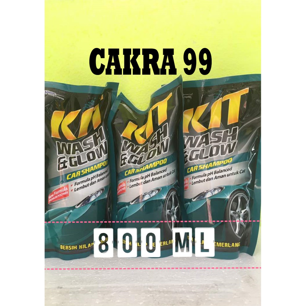 Jual Shampoo Body Motor mobil KIT Wash and Glow Car Shampoo Pouch ...