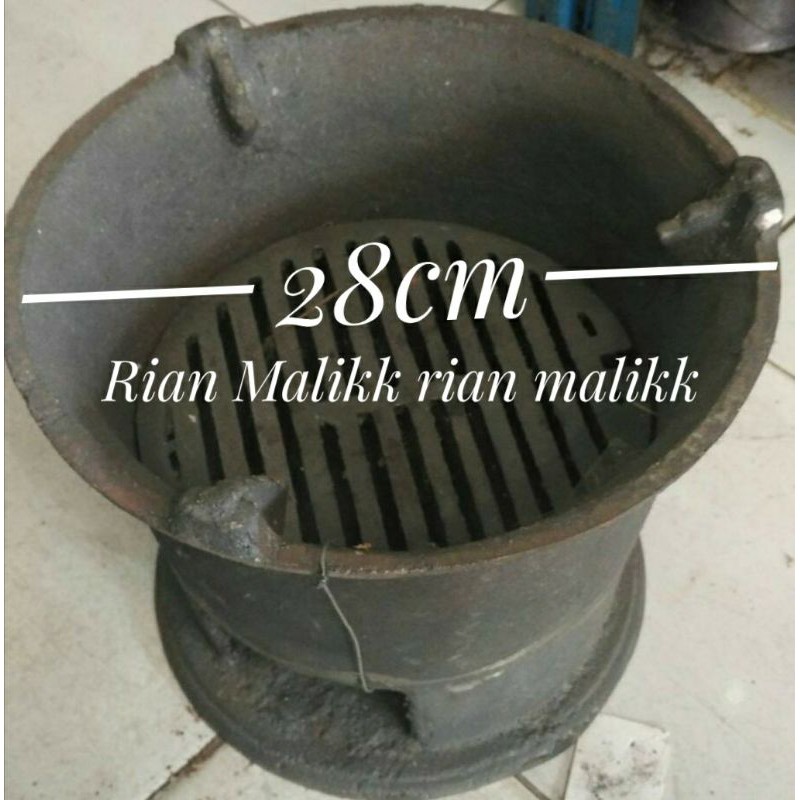 Jual Anglo kompor bes baja cori tempat arang bakar ukuran sedang 28 cm ...