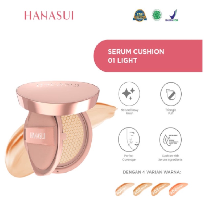 Jual HANASUI SERUM CUSHION 15GR|FOUNDATION |FLAWLESS| NATURAL DEWY ...