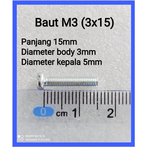Jual Baut M3 Putih - 3x15mm | Shopee Indonesia