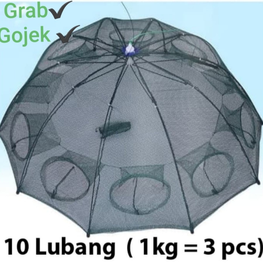 Jual Perangkap Jaring Jala Ikan Bubu Ikan Udang Kepiting 2 4 6 8 10 12 ...