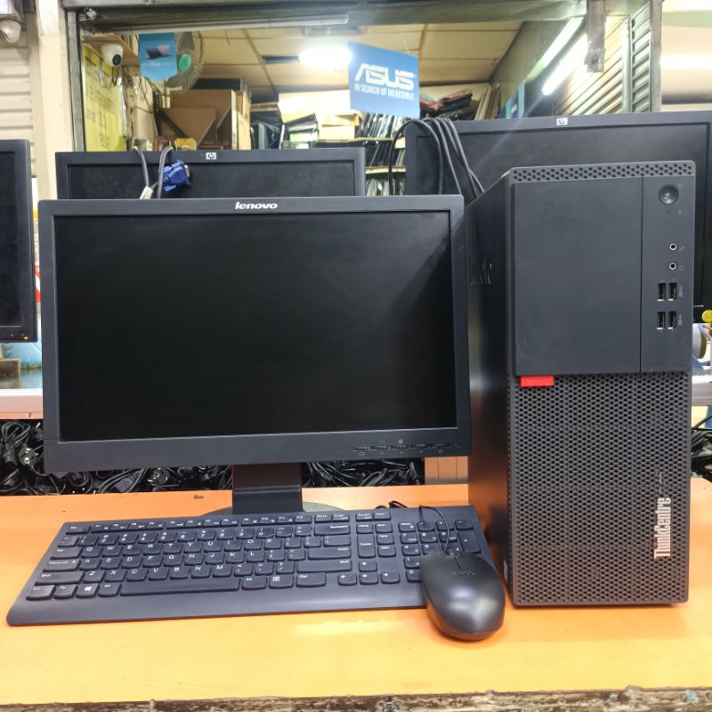 Jual Paket PC Cpu lenovo Full Ser/ core i5 gen 7/ 8gb/ 500gb + monitor ...
