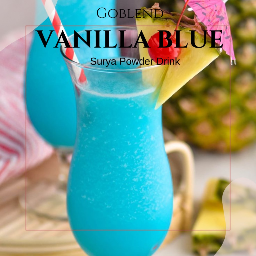 Jual Bubuk Minuman Rasa VANILLA BLUE 1Kg / VANILLA BLUE powder / Bubuk ...