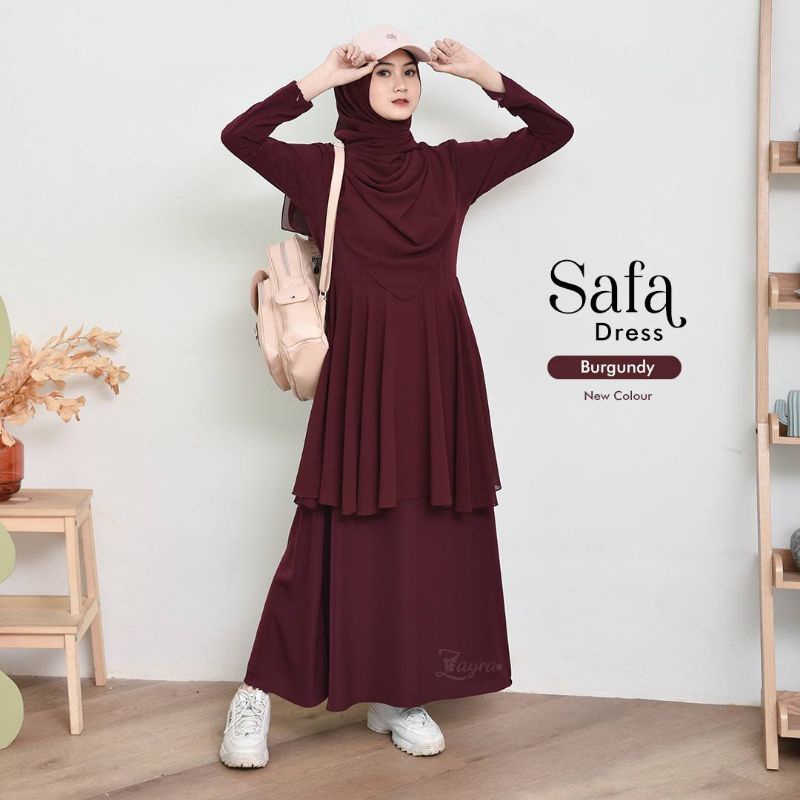 Jual Safa Dress Syari Set Pashmina by Zayra Hijab gamis set bahan ...