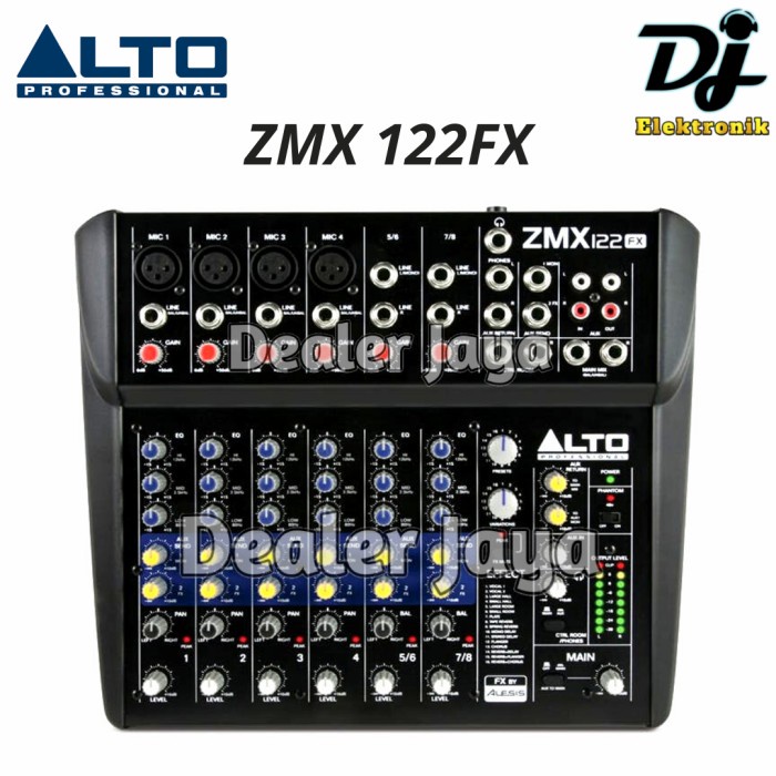 Jual Mixer Analog Alto ZMX 122 FX / 122FX - 8 channel | Shopee Indonesia