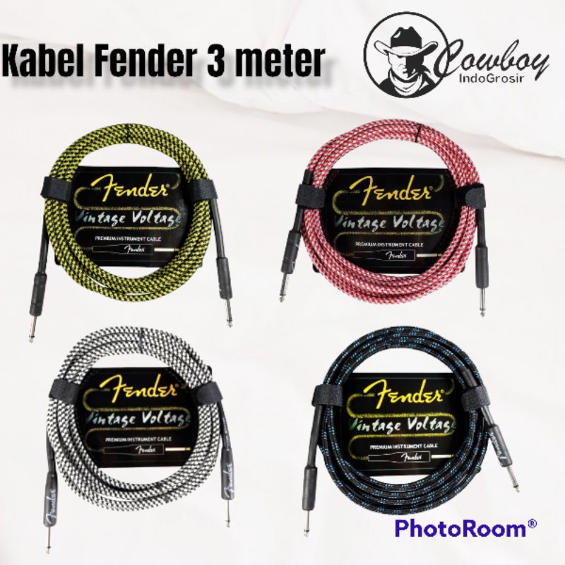 Jual Kabel Gitar Fender 3 meter Kabel Jack Guitar 3 m Premium Guitar ...