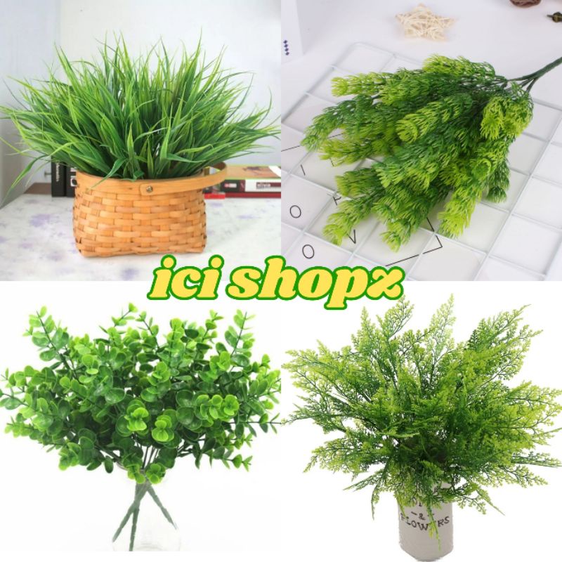 Jual Daun cemara Artificial / Daun dolar / Daunrumput | Shopee Indonesia