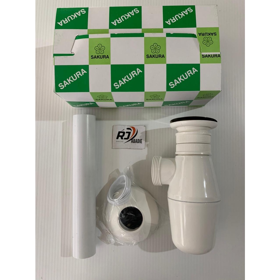 Jual Sifon PVC SAKURA Pembuangan Air Avur Afur Wastafel Sivon Plastik ...