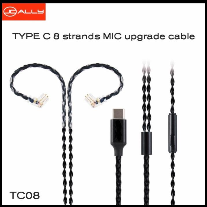 Jual Jc Kabel 8 Kz Tfz Core Earphone Usb Type C Mic Dac Copper Silver ...