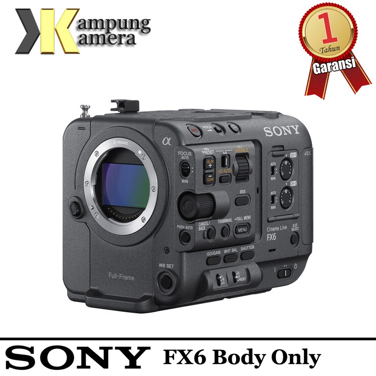 Jual Sony FX6 Full-Frame Cinema Camera (Body Only) - Garansi Resmi PT. Sony Indonesia | Shopee ...