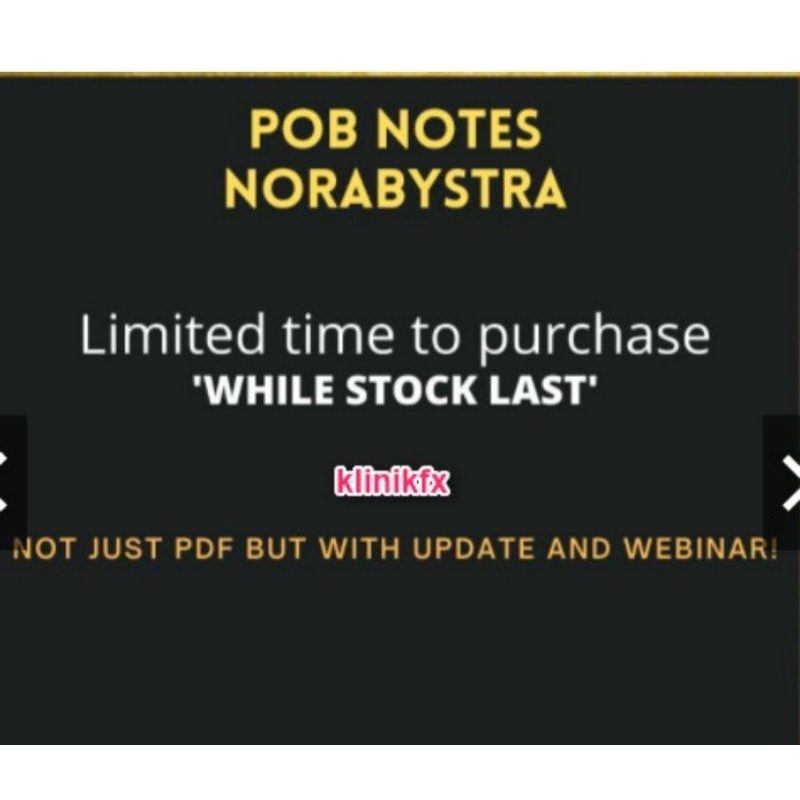 Jual POB NOTES bystra by klinikfx | Shopee Indonesia