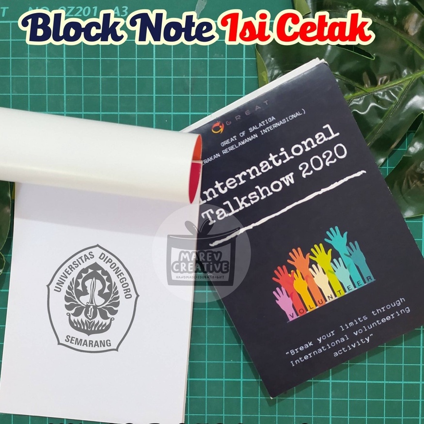 Jual BLOCKNOTE CUSTOM , BLOCK NOTE A5 , NOTES A6 , NOTEBOOK A6 Uk. A5 ...