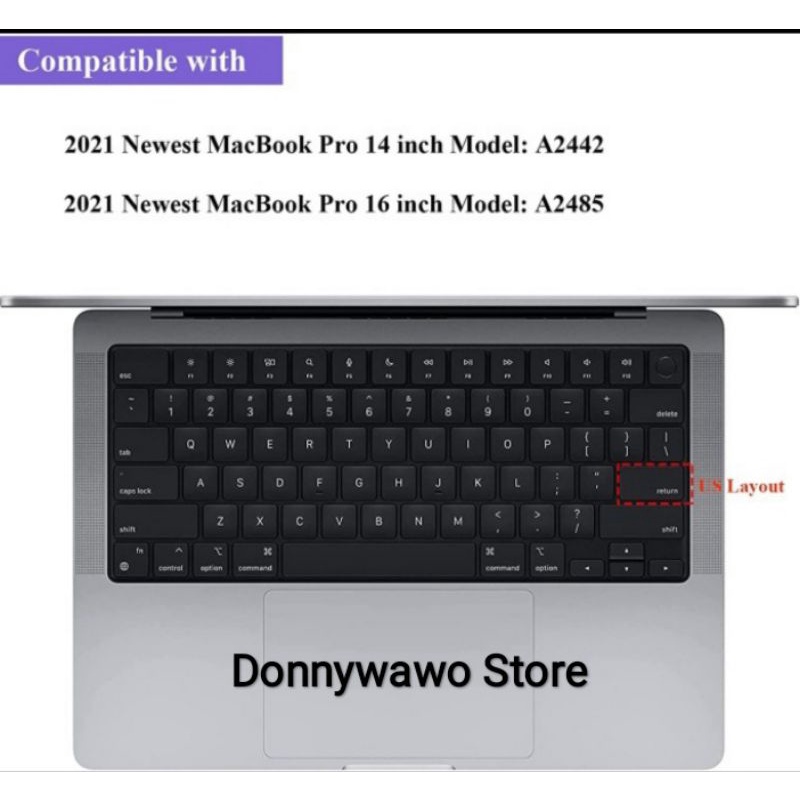 Jual Cover Keyboard Pelindung Protector Macbook Pro 14 inch A2442 16 ...