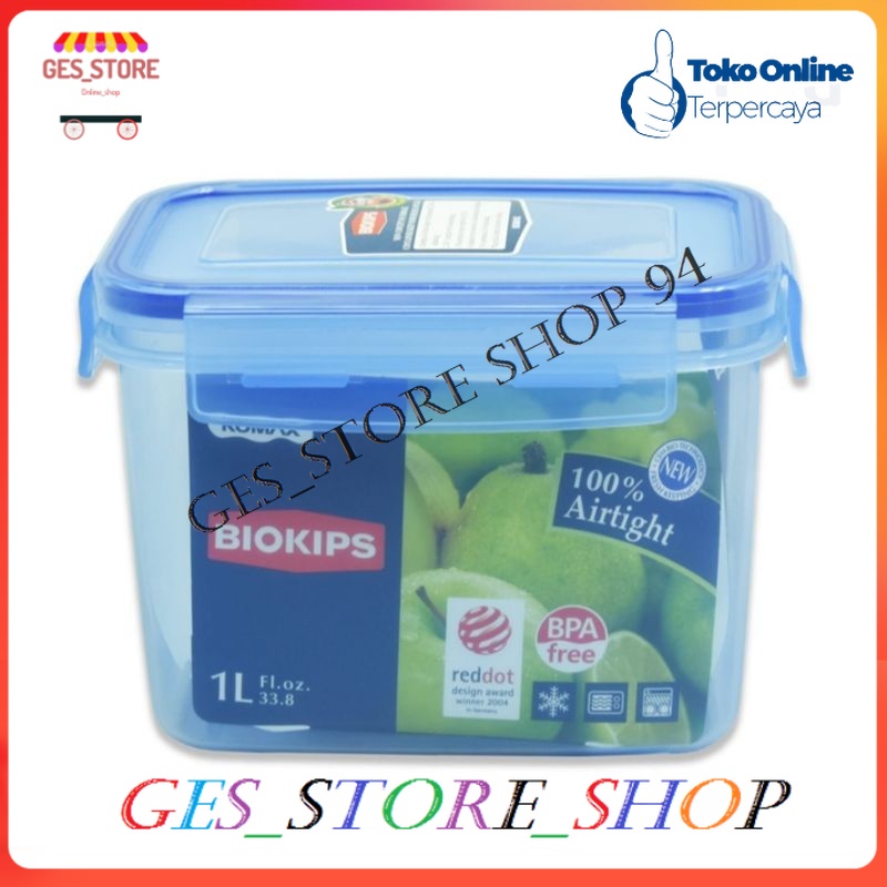 Jual Komax Biokips Tempat Makan Persegi Panjang 1 Ltr/Tempak lauk ...