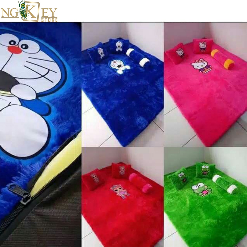 Jual Kasur Lipat Surpet Karakter Kasur lantai Lembut Gratis 2 Bantal ...