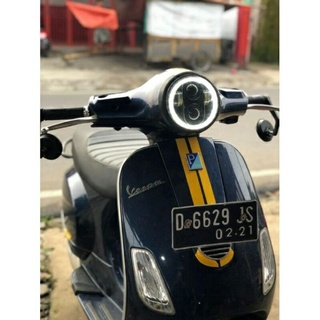 Jual Lampu daymaker 5.75inch 4 led plus senja white Vespa matic ...