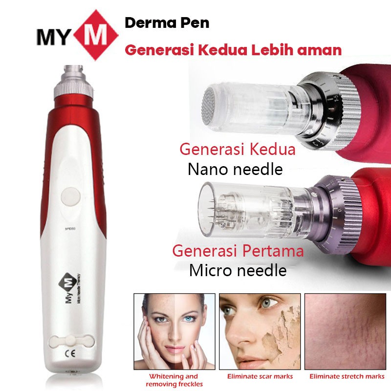 Jual Original MY-M Alat Dermapen Bopeng Nano Needle BB Glow 100% ...