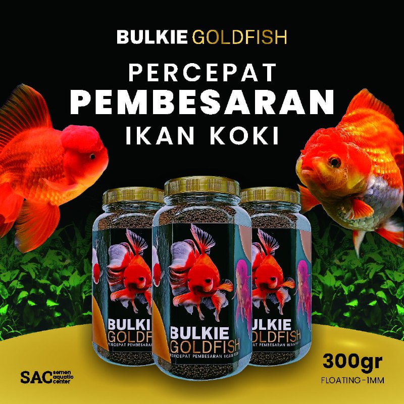 Jual Pakan Ikan Koki Bulkie Gold Fish untuk Pembesaran Growth | Shopee ...