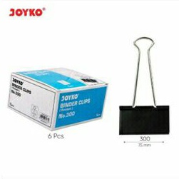 Jual Binder clip JOYKO 300 (1 pak 6pcs)/penjepit kertas/jepit kertas ...
